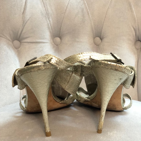 Givenchy | Shoes | Givenchy Gold Metallic Sandals Sz39 Retail 60 | Poshmark